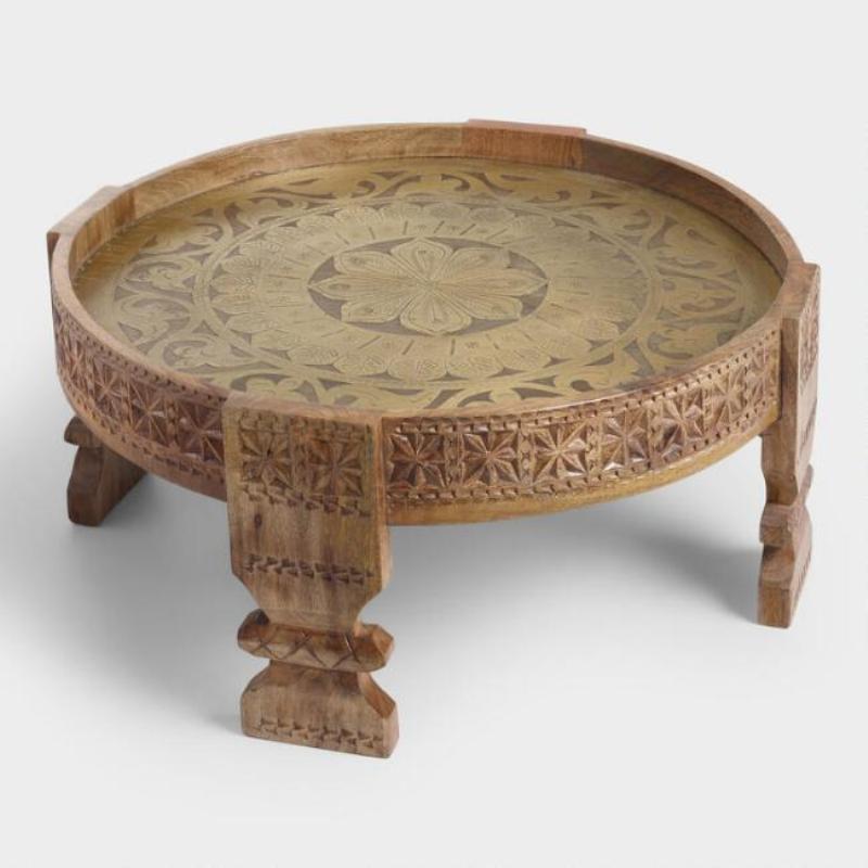 Metal Clad Wood Grinder Table – Appu Art and Handicrafts